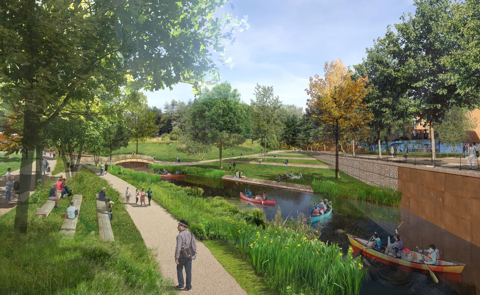 Renaturation of the Branche de Croix near Lille - Artelia Group